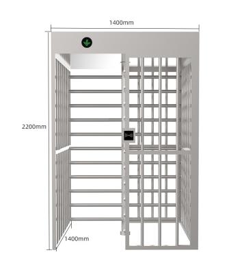 China Football / Stadium Full Height Turnstile Sing Directional / Bi Directional Turnstile for sale