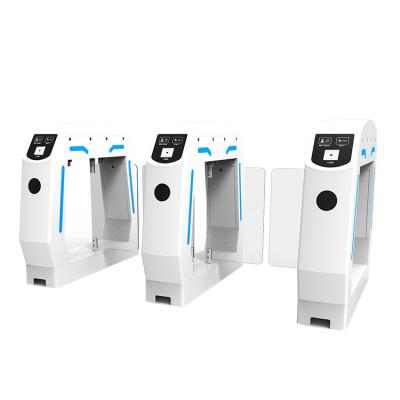 Cina White Swing Barrier Gate Turnstile Optical Type 35 Person /Min For Office School Airport in vendita