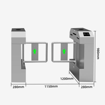 China Stylish Swing Barrier Turnstile, High Throughput Rate 30p/m for sale
