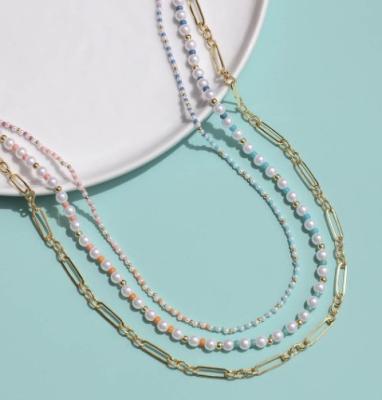 China 18in 925 Sterling Silver Chain Necklace 2.2mm Width 18K Gold Chain Necklace for sale