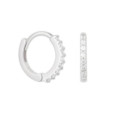 Cina ODM 925 Sterling Silver Hoop orecchini Medi con piccole 18K Vermeil Gold Plating in vendita