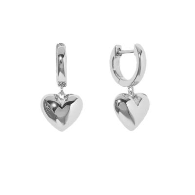 Cina Orecchini pendenti a goccia con cuore vuoto placcati in oro 18K per occasioni regalo in vendita