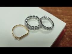 Brazilian Fancy Cut Cubic Zirconia Eternity Ring Set Perfect Gift for Any Occasion
