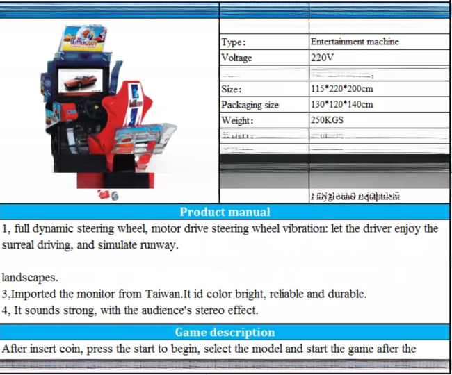 Close-up of racing game screen display