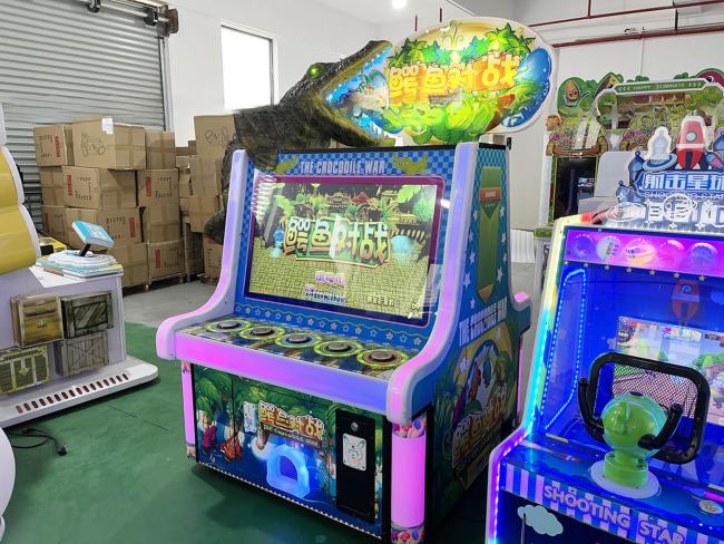 Close-up of game controls and buttons