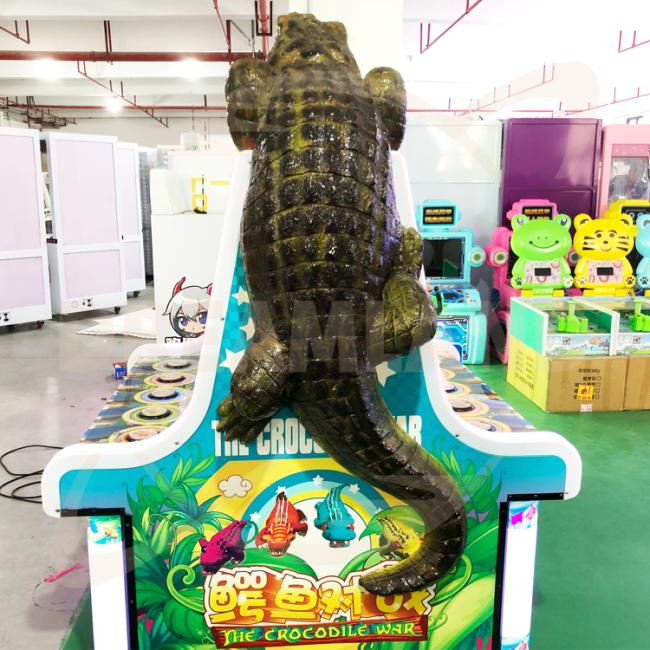 Gameplay screen showing crocodile targets