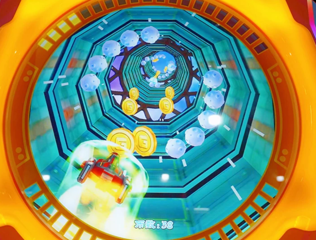 Game machine display screen detail