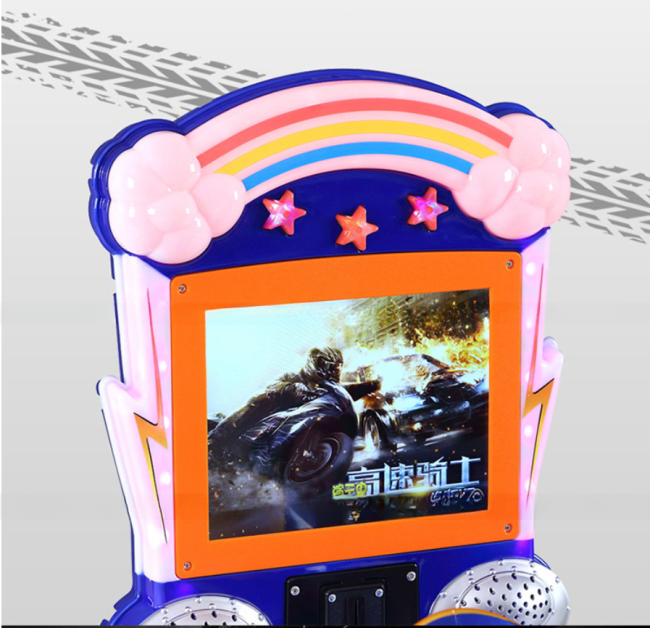 Motorcycle ride in operation showing motion