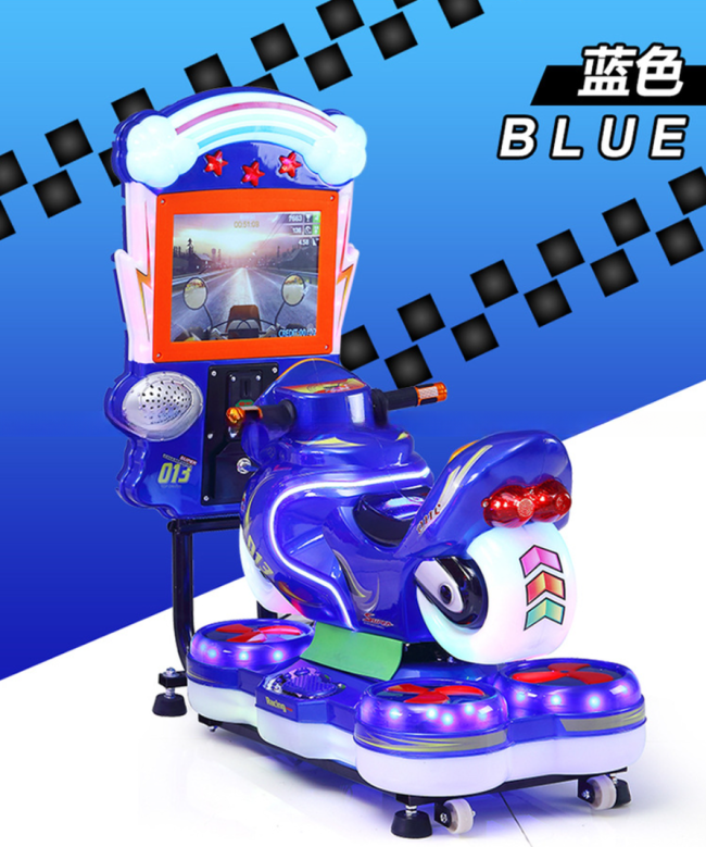 Compact size demonstration of motorcycle ride