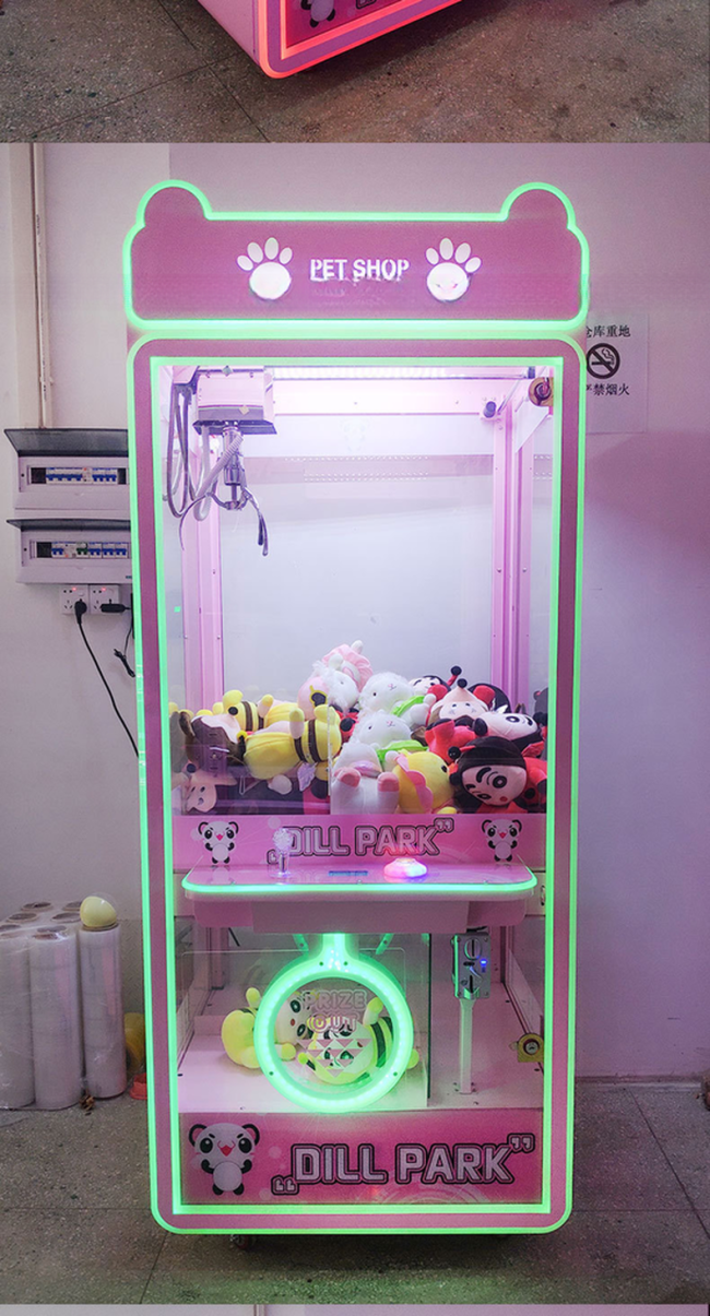 Side view showing machine dimensions