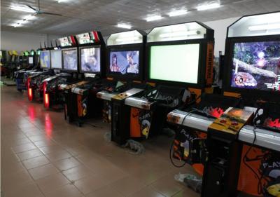 China Shopping mall arcade shooting gun video simulator console shooting gun games machines for sale