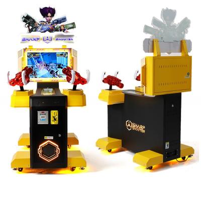 China Coin Op Shooter Arcade Cabinet Double Players Video Gun Arcade Machine for sale