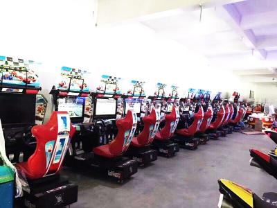 China Reliable 32LCD Video Arcade Race Car Machine Simulator For Game Zone for sale