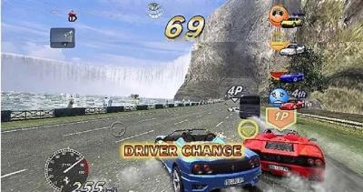 China 32 Inch Screen Racing Car Game Machine Coin Operation Bright Color for sale