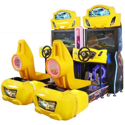 China 32LCD HD Coin Pusher Arcade Rennspielmaschine Einzel Zwillinge Vergnügungs-Spielmaschine zu verkaufen