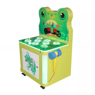 China 2022 Niños operados con monedas Golpear a un topo Golpear a una rana Máquina de juego de martillo Juegos de lotería de hámster en venta