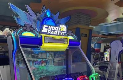 China 100W Kids Game Machine 4 Players 6 In 1 Ball Shoot Arcade Machine for sale