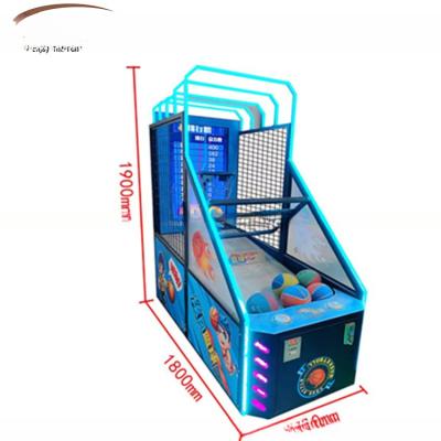 China Fun Center Muntbeheerde basketbalspelmachine 180*81*190cm Te koop