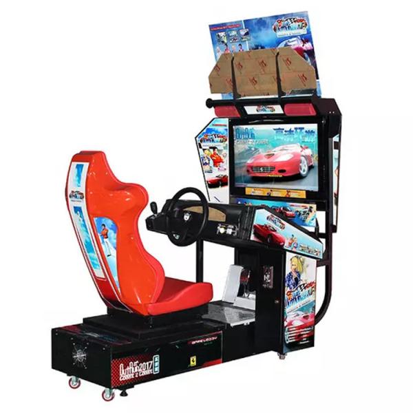 3D 32 Inch Outrun Arcade Machine Electronic Car Driving Arcade Game Enjoyable
