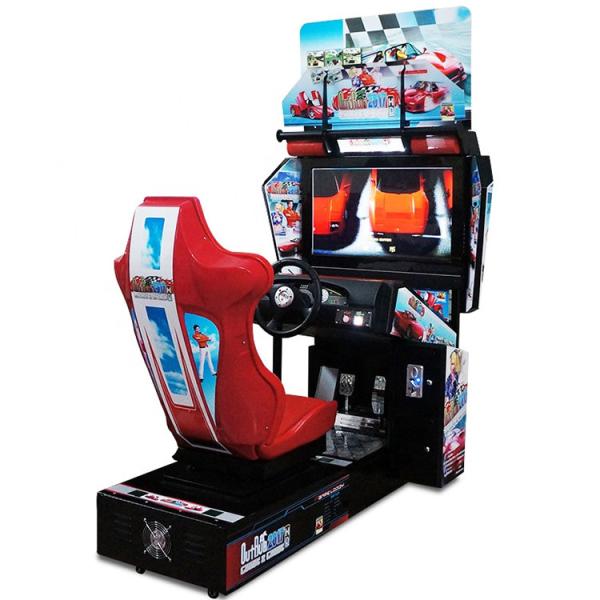 3D 32 Inch Outrun Arcade Machine Electronic Car Driving Arcade Game Enjoyable