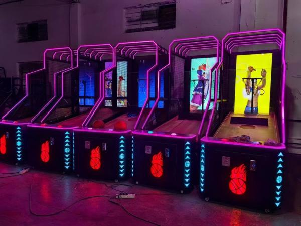 55'' LCD Screen Street Arcade Basketball Game Machine For Amusement Park