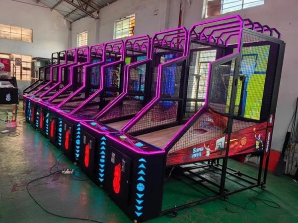 55'' LCD Screen Street Arcade Basketball Game Machine For Amusement Park