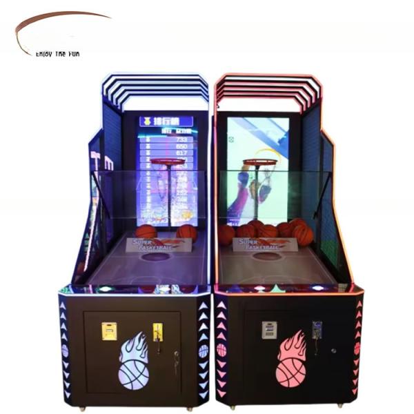 55'' LCD Screen Street Arcade Basketball Game Machine For Amusement Park