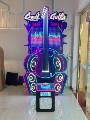 China Crazy Guitar Game Sports Arcade Machine Beautiful Shape Cool Lighting for sale
