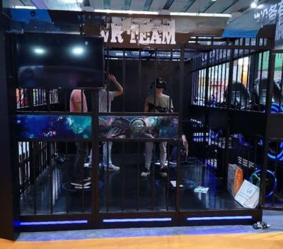 China Dreamland 9d simulator shooting game machine 4 players vr room vr arcade zombie shooting game machine for sale