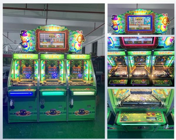 Quality 6 Players Joker Magician Arcade Coin Pusher Machine 194*80*229cm for sale