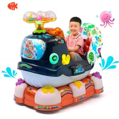China Fábrica de máquinas de juegos Dreamland Kiddie Rides Coin Operado Baby QQ Ballena Kiddie paseo con música en venta