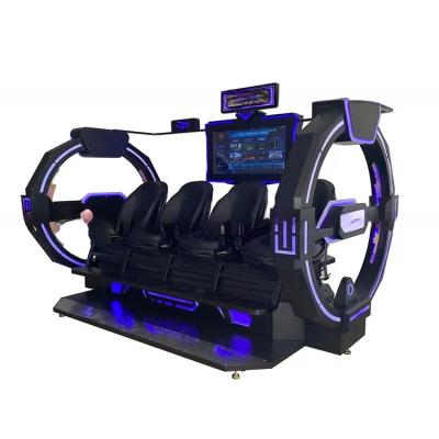 China 2022 Dreamland new design 9d virtual reality 4 players vr roller coaster cinema machine with special effects for sale