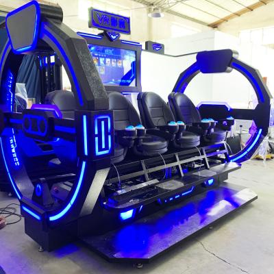 Quality 2022 Dreamland new design 9d virtual reality 4 players vr roller coaster cinema for sale