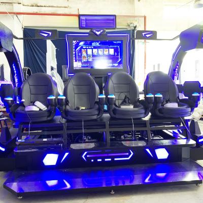 Quality 2022 Dreamland new design 9d virtual reality 4 players vr roller coaster cinema for sale