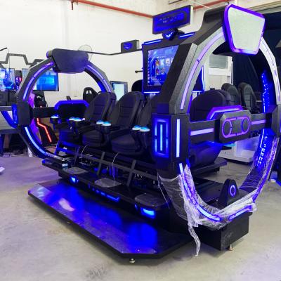 Quality 2022 Dreamland new design 9d virtual reality 4 players vr roller coaster cinema for sale