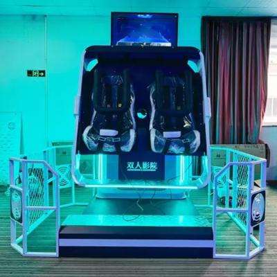 China Dreamland Most popular vr theme park double players vr roller coaster 360 degree rotation VR 360 simulator for sale