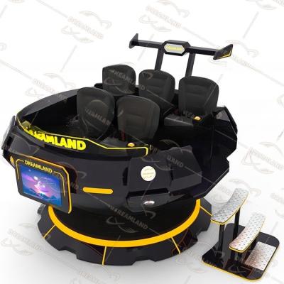 China Amusement Real Feeling 9D Virtual Reality Chair Simulator 5 seats Dynamic Motion VR Cinema 9D VR UFO Ride for sale