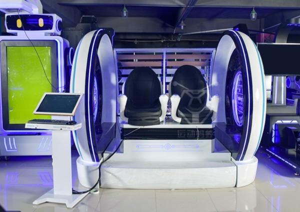 Dreamland exclusif en réalité virtuelle 9D VR cinéma 2 joueurs 9D VR simulateur de machine de jeu de montagne russe