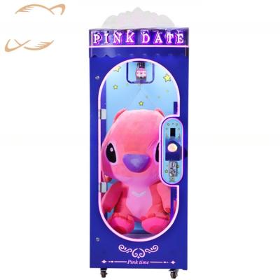 China Dreamland parque de diversiones arcade rosa fecha corte ur premio máquina regalo moneda operada corte su premio garra máquina de juego en venta