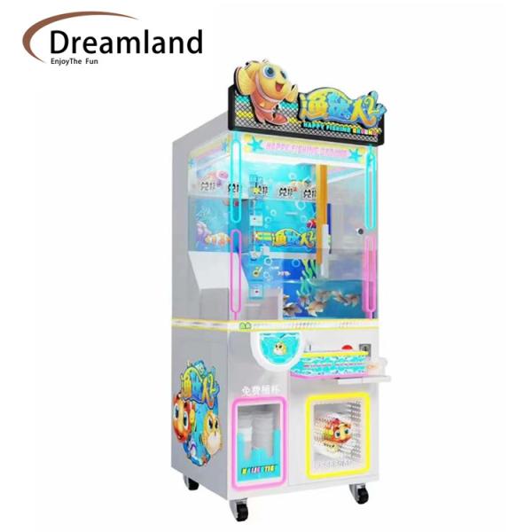 Dreamland coin operated real catch fishing machine children catching crab lobster vending machine