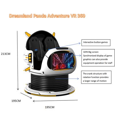 China Personalize a Experiência de Entretenimento Imersivo Máquina de Jogo de Realidade Virtual Aventura Panda VR 9D VR 360 com PLUGUE US CPU 10100F/8GB Memória/Placa-Mãe H510M à venda