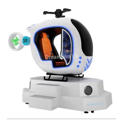 China 9D VR Helicopter Simulator 3DOF Electric Dynamic System 280x125x220cm for sale