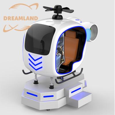 China 9D VR Helicopter Simulator 280x125x220cm Indoor Amusement Ride for sale