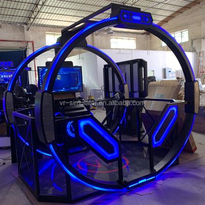 China 9D VR Simulator Game Machine with 60 Games Included 200kg Max Capacity and 300x300x250CM Size for Indoor Commercial Use for sale