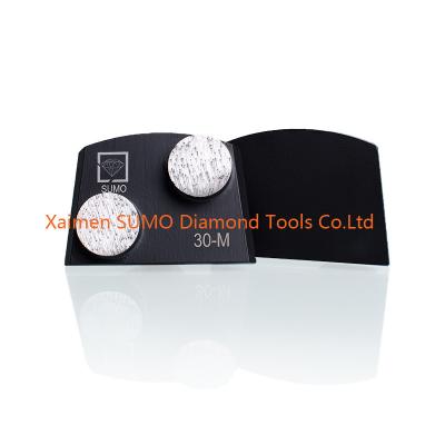 China Efficient Concrete Grinding Tools With Double Round Button Segments for sale