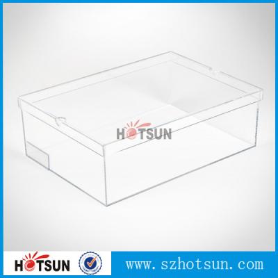 China Hot sale clear transparent sport shoes sneaker acrylic display boxes for sale