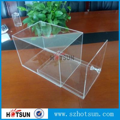 China factory custom clear acrylic shoe boxes/perspex shoe box/display shoe box for sale