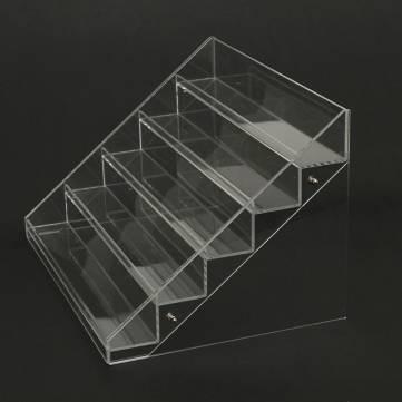 China acrylic cosmetic display stands/transparent acrylic nail polish displays rack for sale
