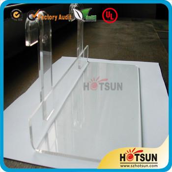 China Lucite shoe racks for sale, shoe store retail acrylic display rack, clear shoe racks for store for sale