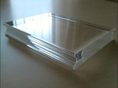 China Customized Stamps Used Clear Acrylic Logo Sign Block Acrylic Glass Block for sale